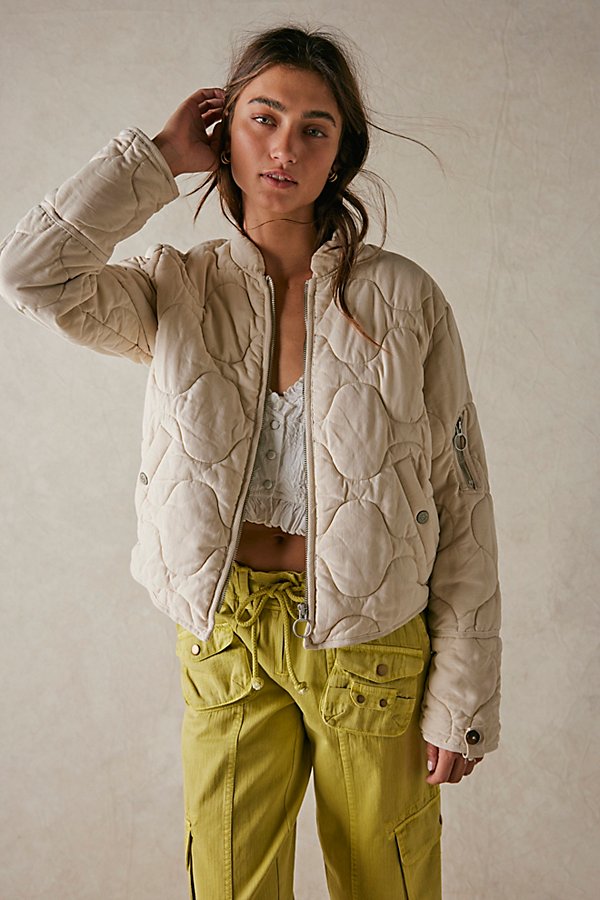 FREE PEOPLE Free People Aura Quilted Zip-Up Jacket